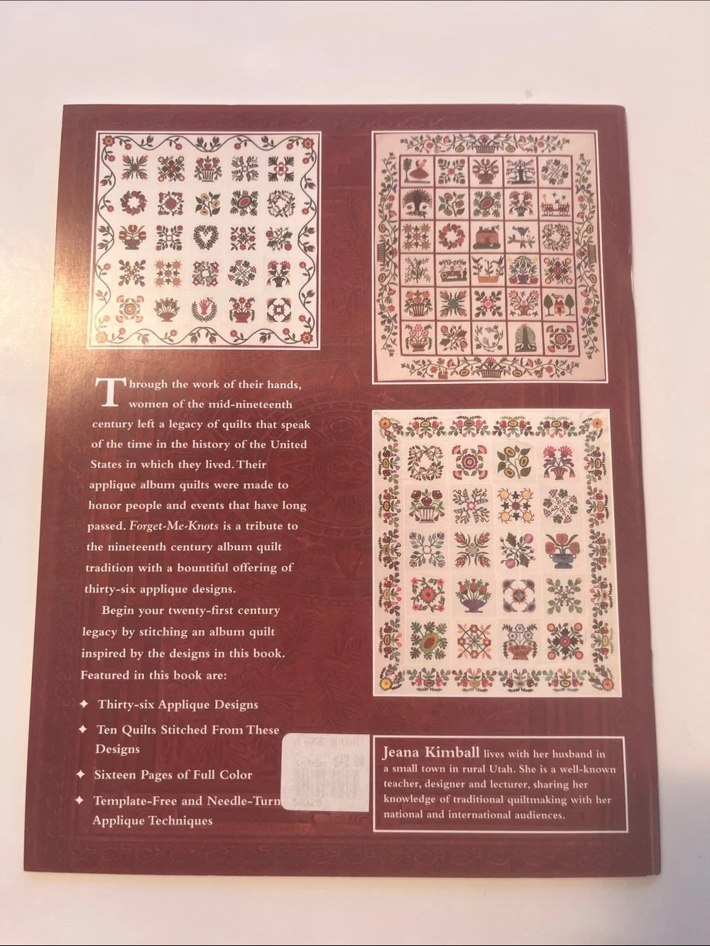 Other | Forgetmeknots Applique Designs Book Quilting Quilt Patterns ...